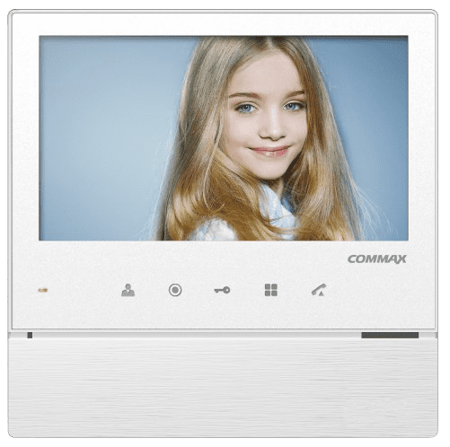 شاشة إنتركوم مرئية Commax CDV-70H مقاس 7 إنش | أبيض ناصع بتصميم عصري