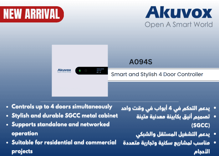 Akuvox A094S Smart 4 Door Controller – Stylish and Reliable Access ...