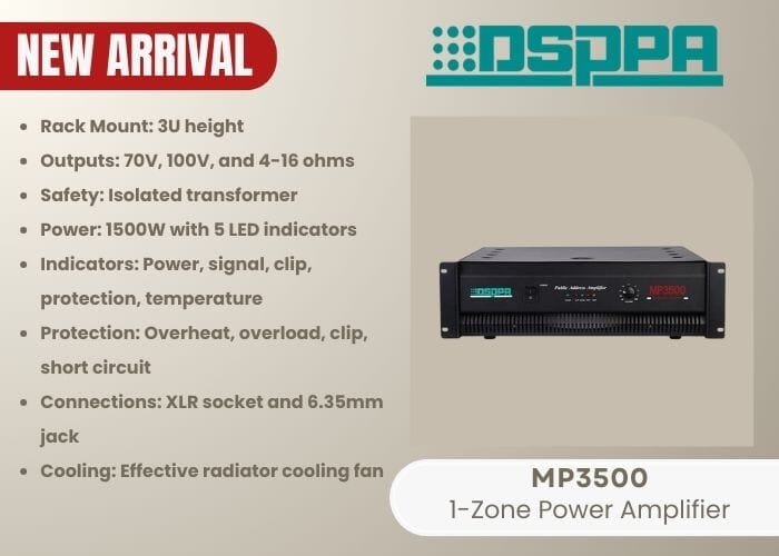 MP3500 - 1500W - 1-Zone